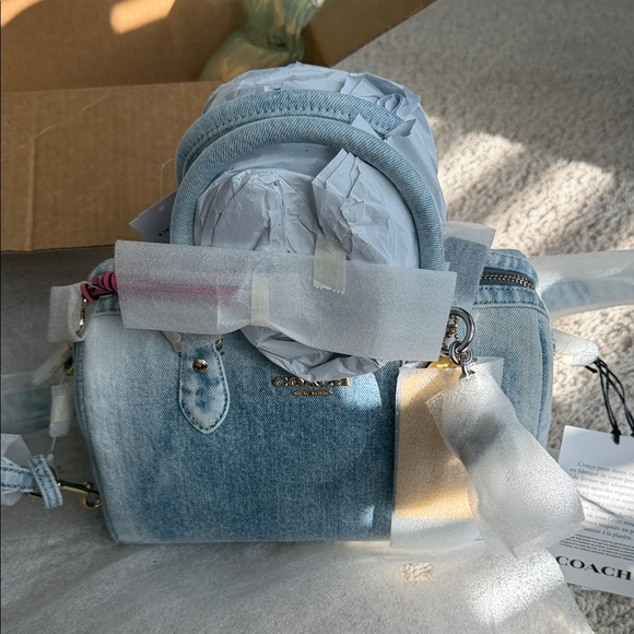 Coach | Bags | Authentic Coach Medium Denim Rowan | Poshmark